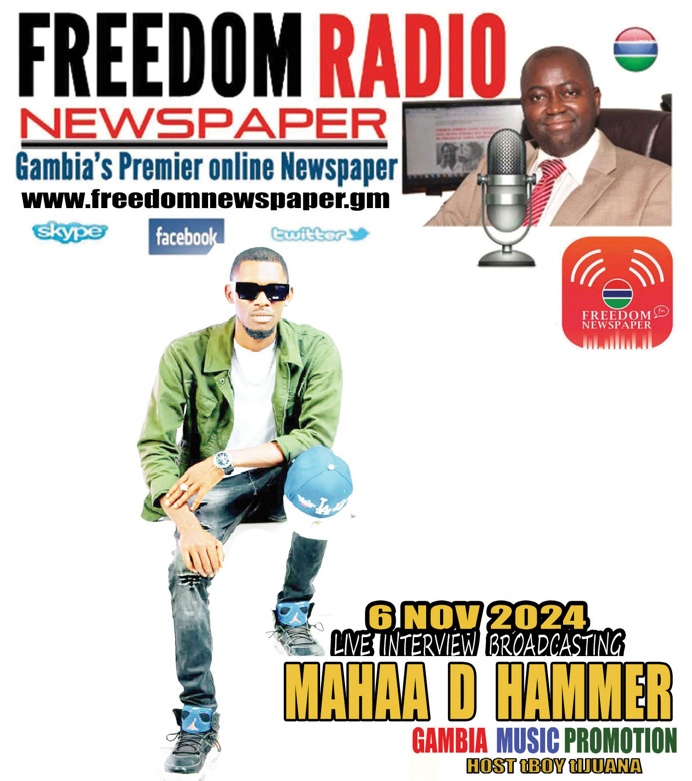 Gambian Artist Mahaa D Hammer - Freedom Newspaper